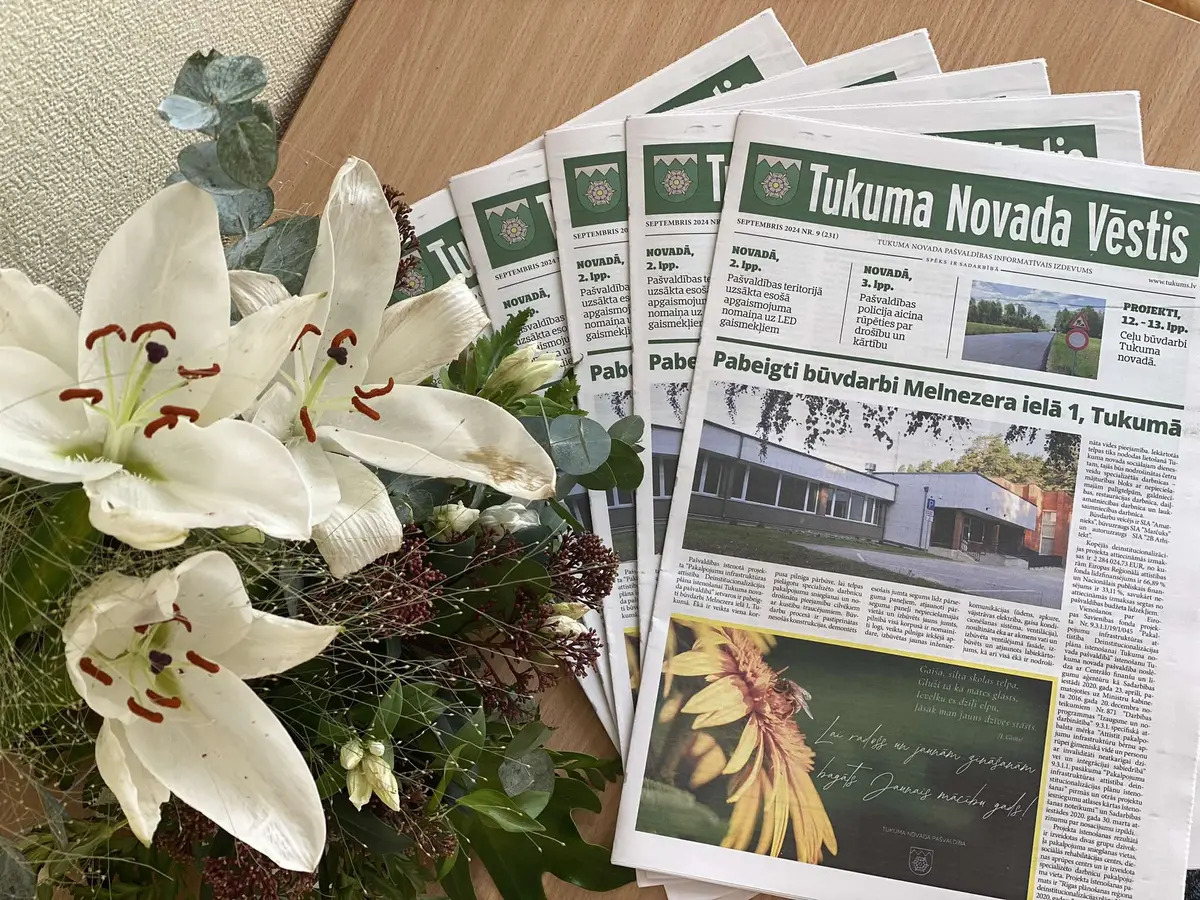 Iznācis Tukuma novada pašvaldības informatīvā izdevuma “Tukuma Novada ...